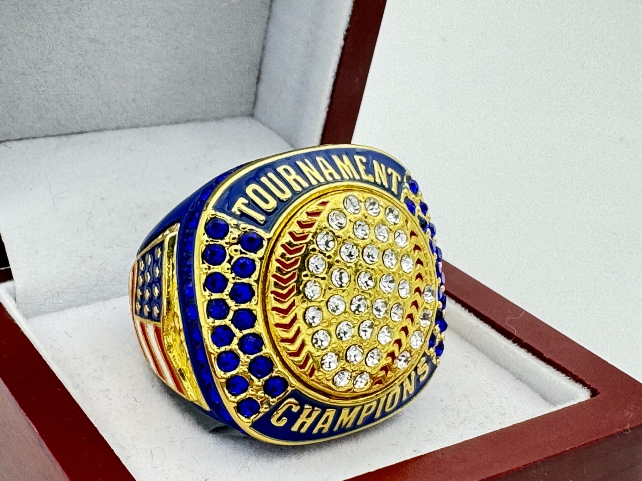 5 STAR BALL CHAMPION RING - BLUE BODY, BLUE STONES (Item #37-156 ...