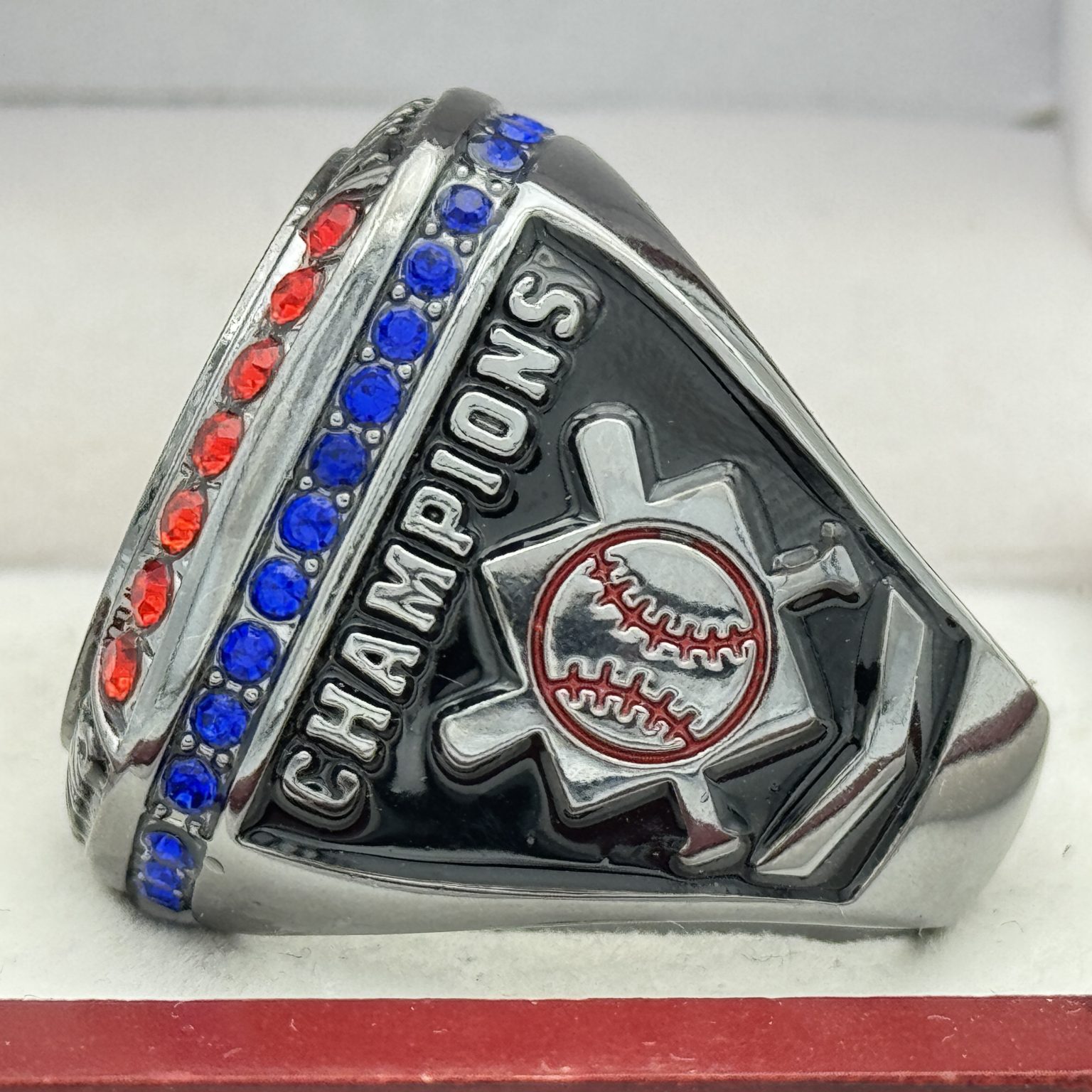 ALL-STAR BALL RING - RED BODY (Item #33-121) - Discount Sports Rings